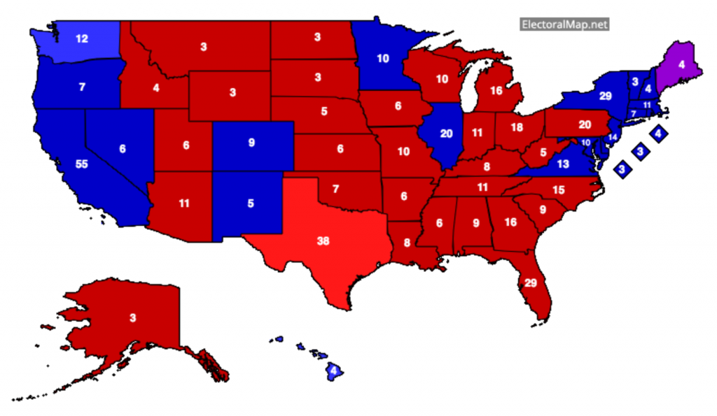 2016 Electoral Map – Dashboards, Scorecards & Visualization